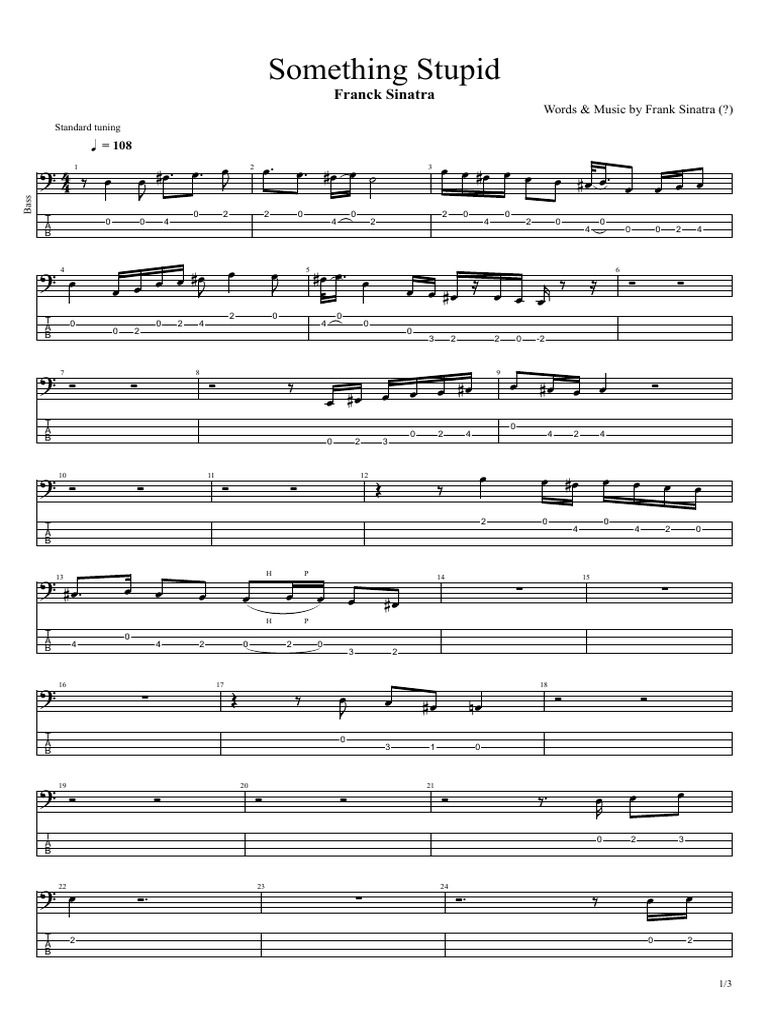 Something Stupid Sheet Music | PDF | Frank Sinatra | Music