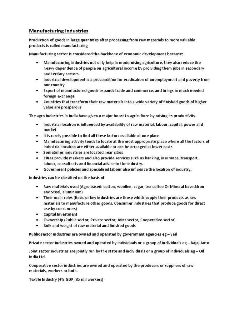 Manufacturing Industries | PDF | Steel | Sewage Treatment