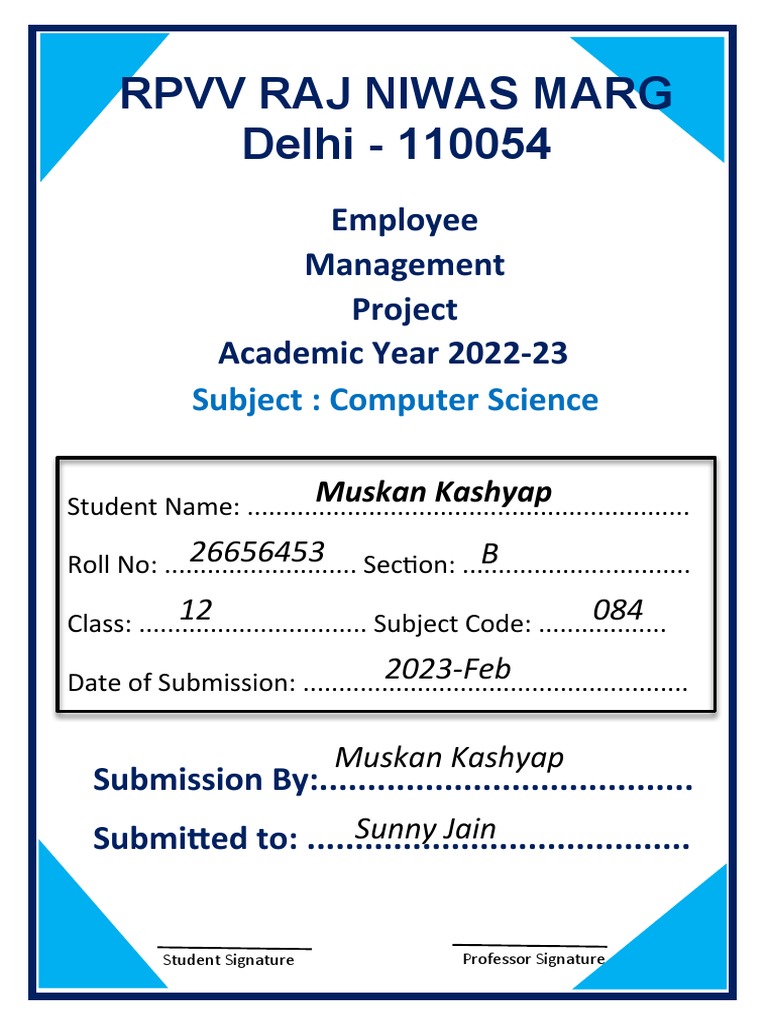 All College Project in Word File | PDF