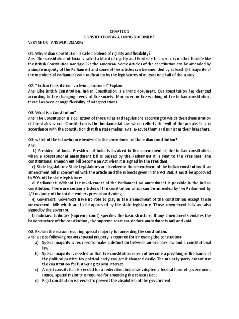 Chapter 9 | PDF | Constitution | Common Law