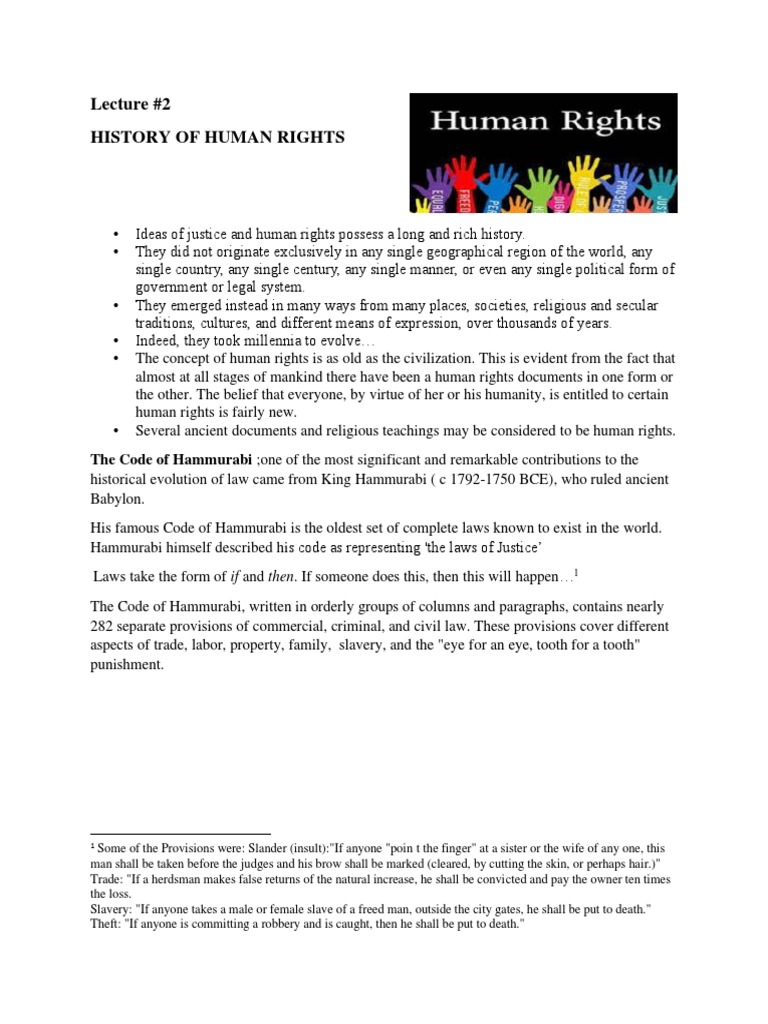 Lec-2 History of Human Rights | Download Free PDF | Human Rights ... Lec-2 History of Human Rights | Download Free PDF | Human Rights ...