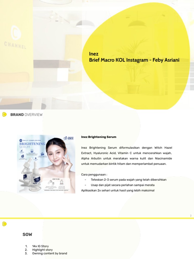 BRIEF) - Inez Brightening Serum | PDF