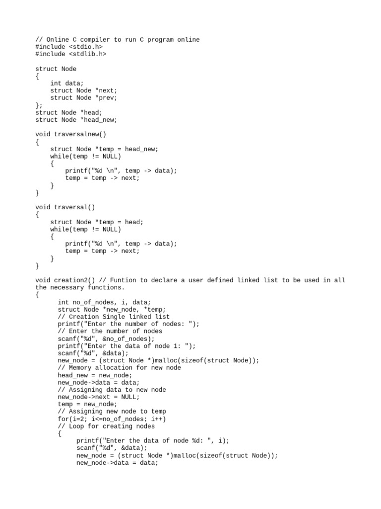 Doubly Linked List Assignment 6 | PDF