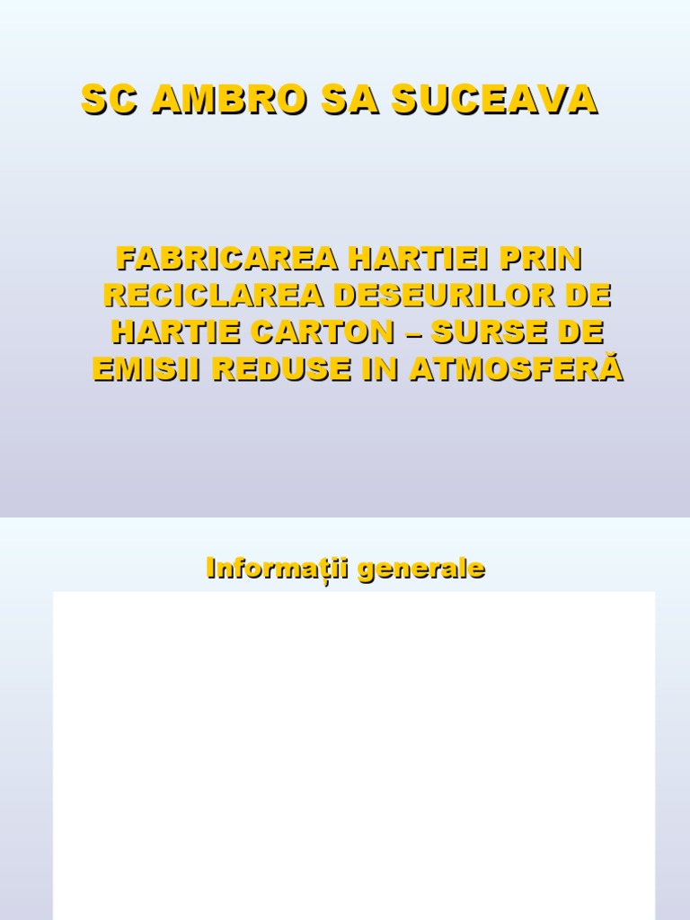 Ambro SA - Carton | PDF