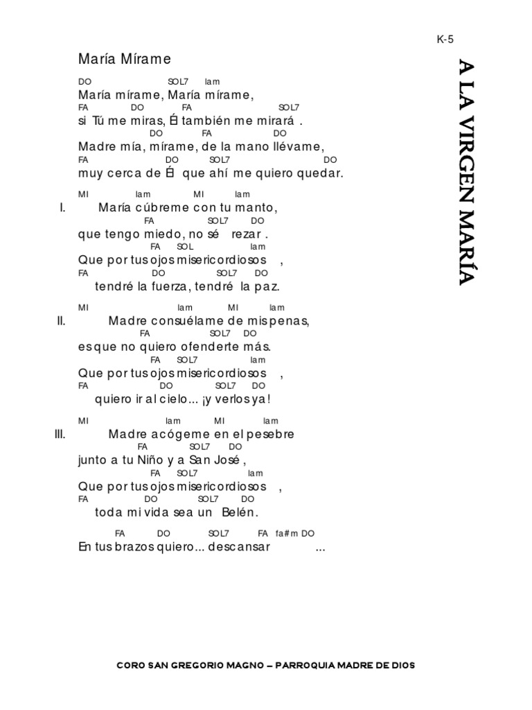 K-5 María Mírame (Guitarra) | PDF