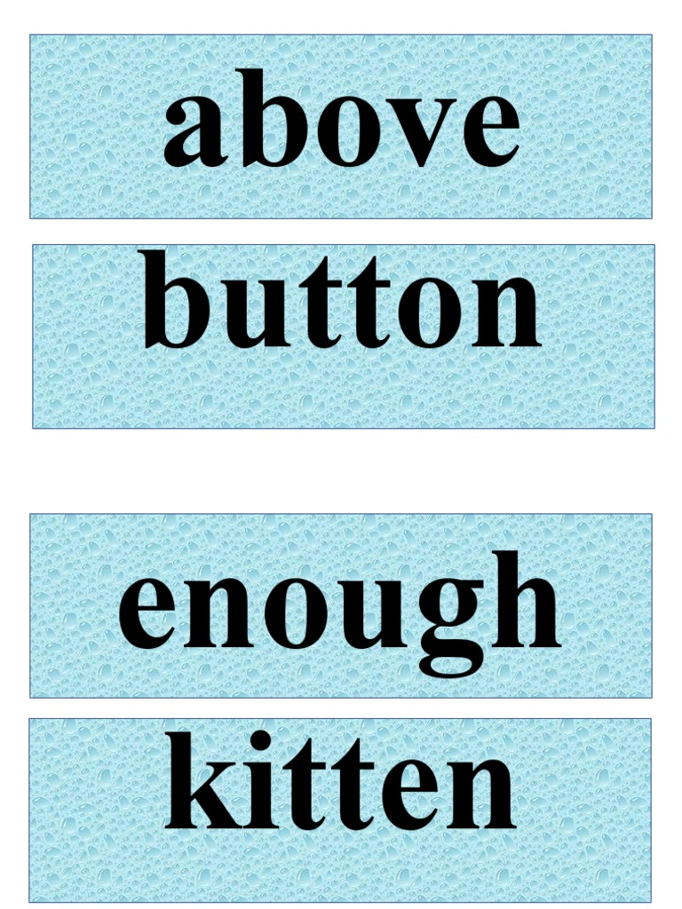 Basic Sight Words | PDF