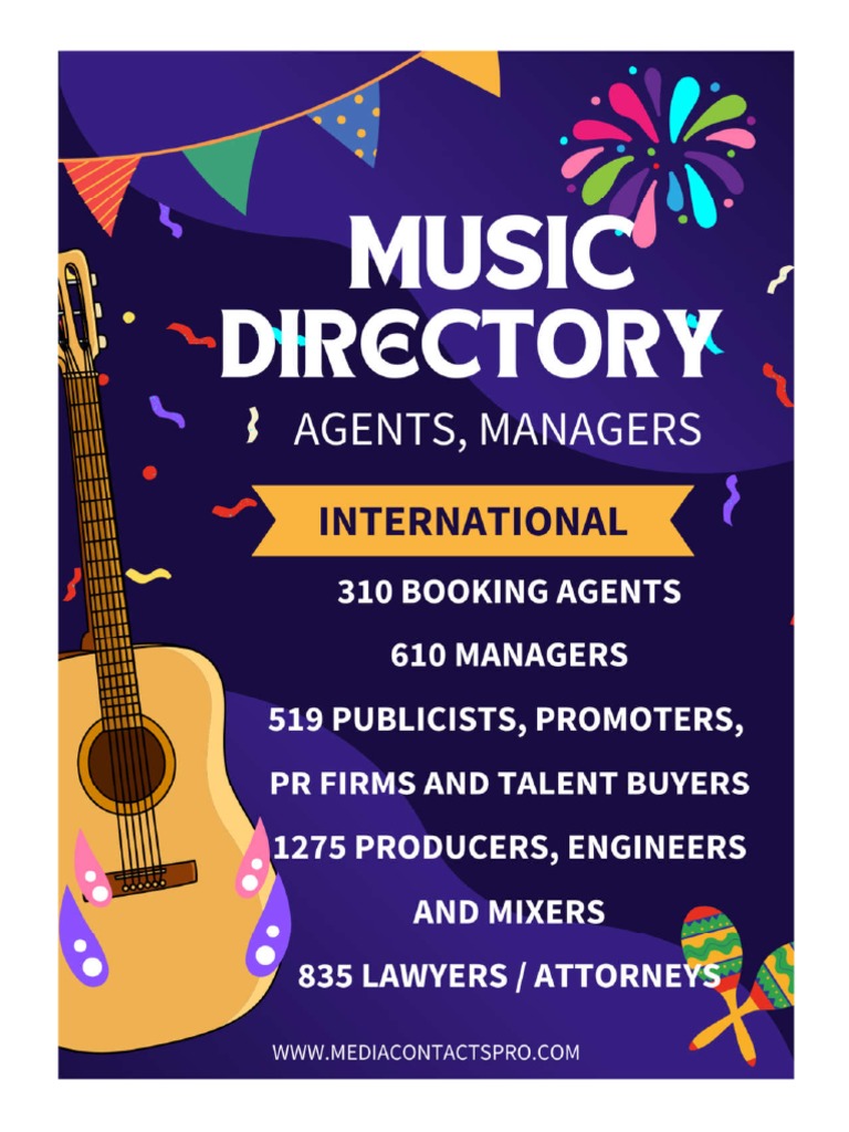 Music Industry Directory: Agents, Producers, and More | PDF | U.S ...