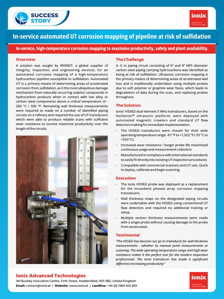 IONIX HT Mapping Corrosion | PDF | Corrosion | Materials Science