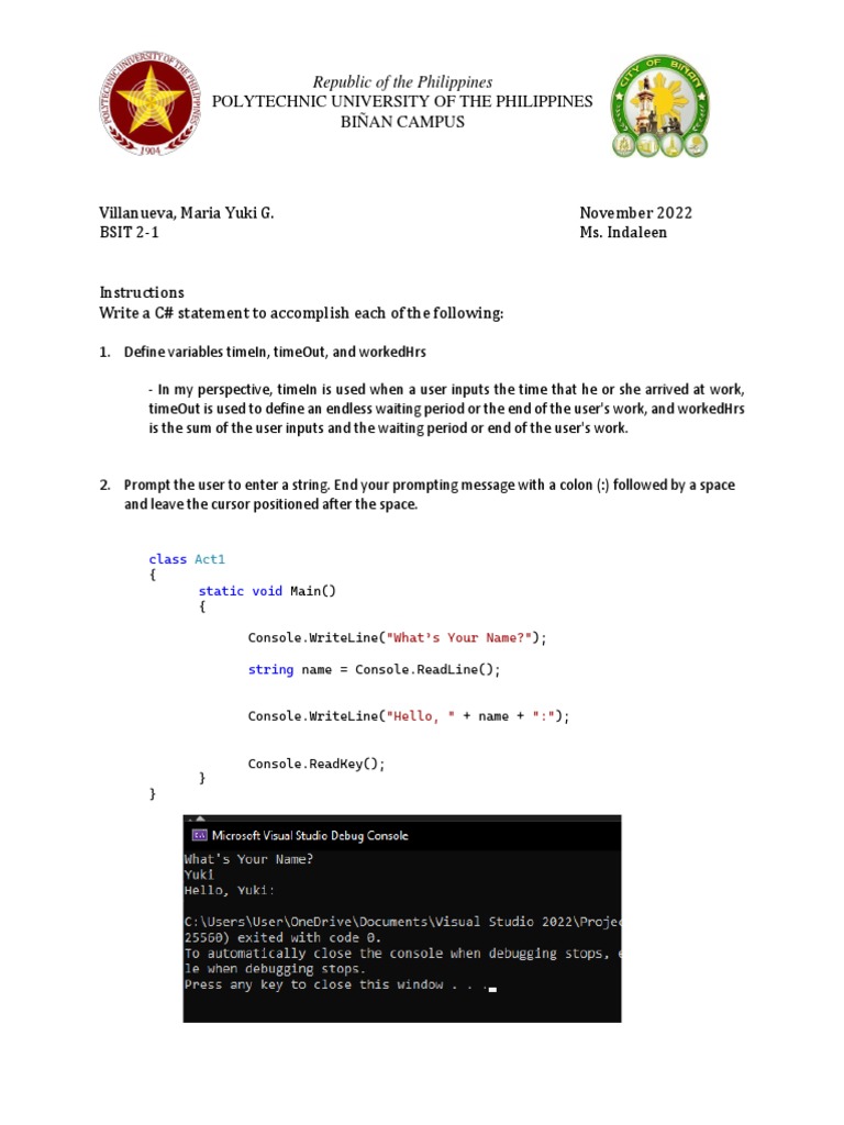 C Programming Exercises Defining Variables Prompting User Input And Conditional Statements 4546