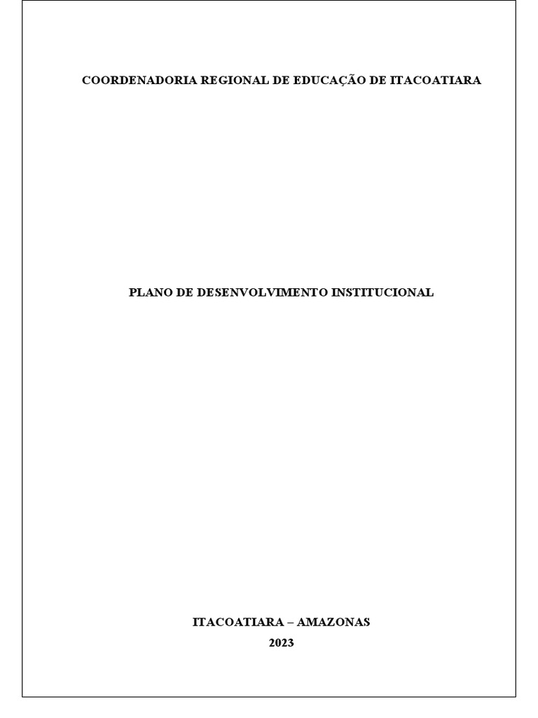 Pdi Revisado | PDF | Educação Especial | Pedagogia