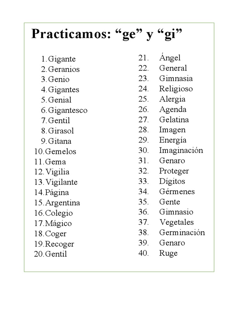 DICTADO GE y GI | PDF