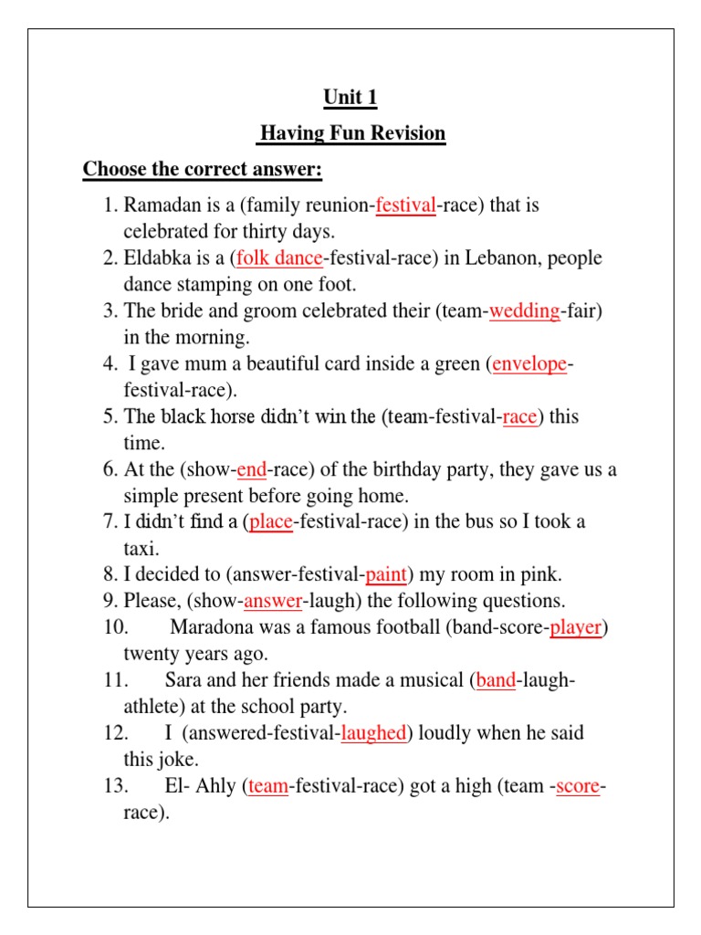Having Fun Revision 2023 | PDF | Linguistics | Linguistic Morphology