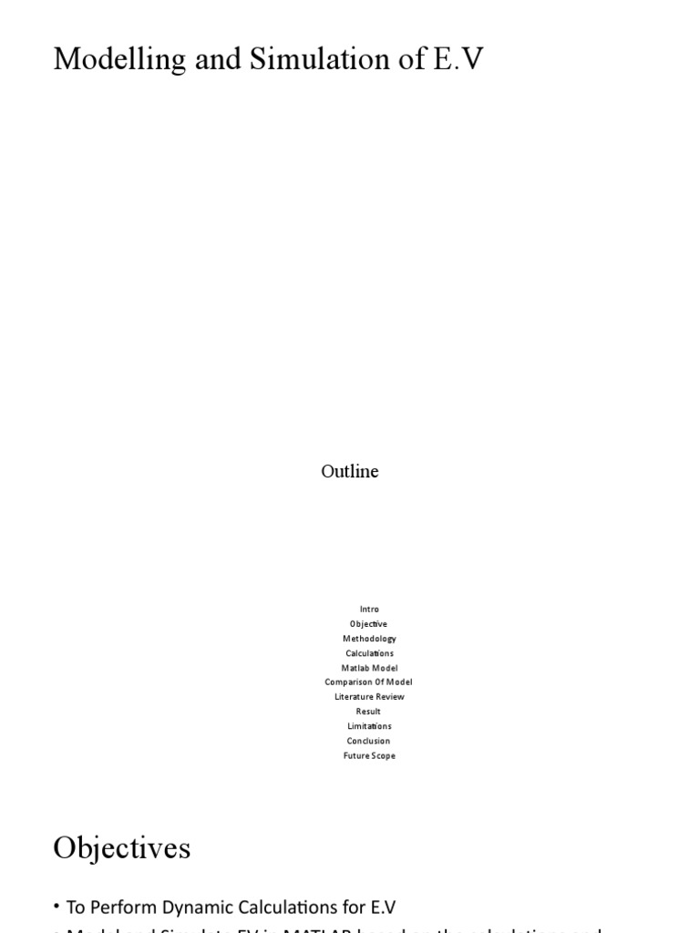 Modelling and Simulation of EV | PDF