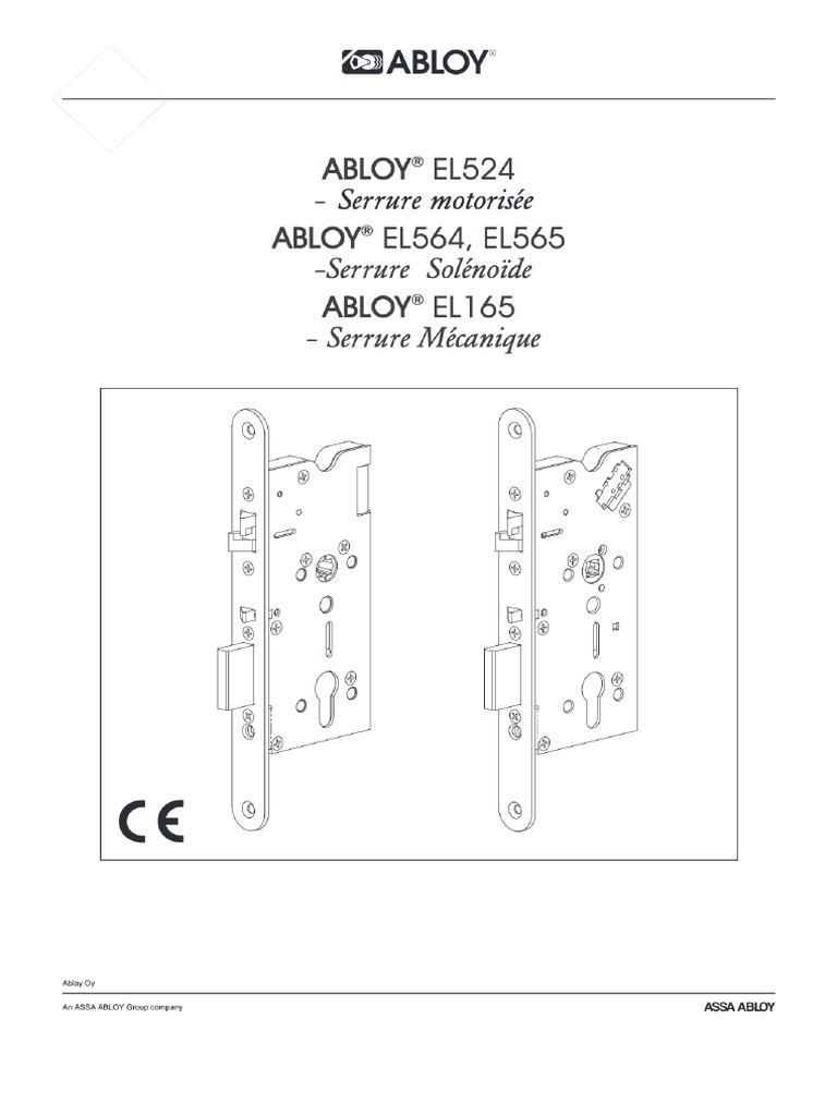 Notice ASSA ABLOY EL564 | PDF
