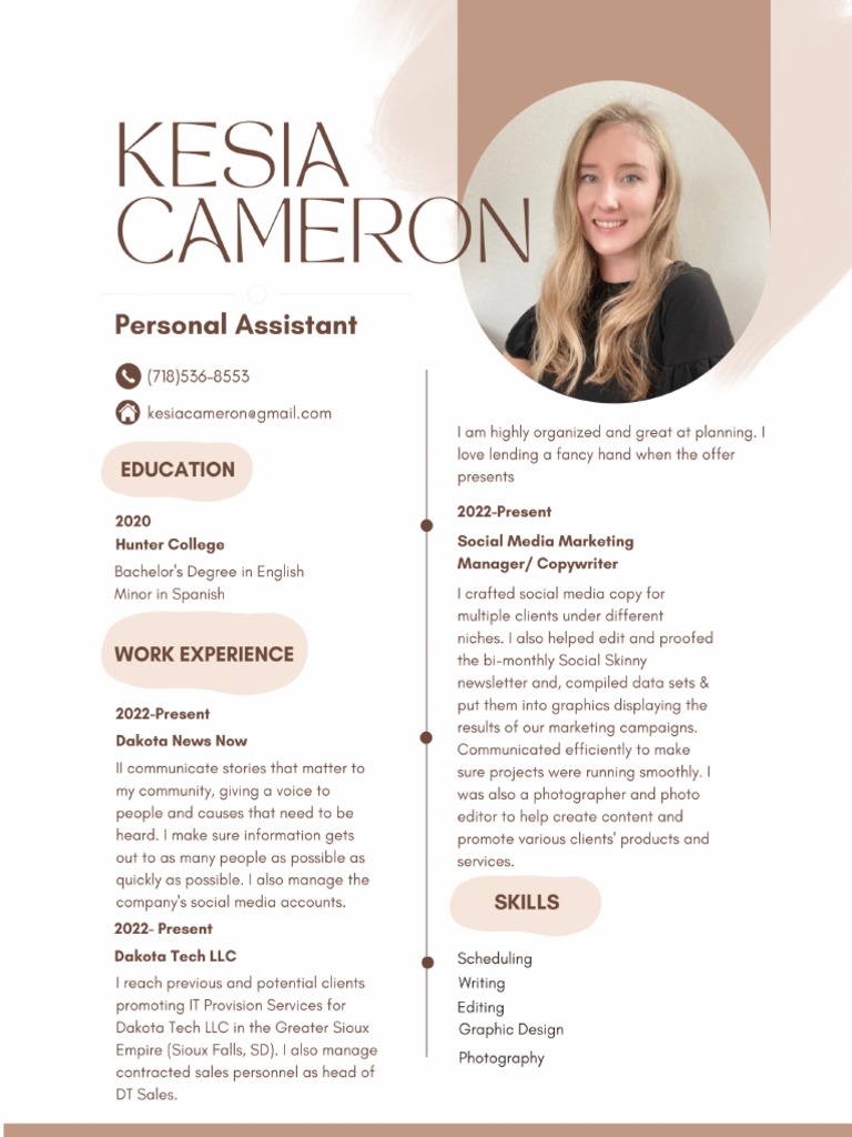 Kesia Cameron's Resume | PDF