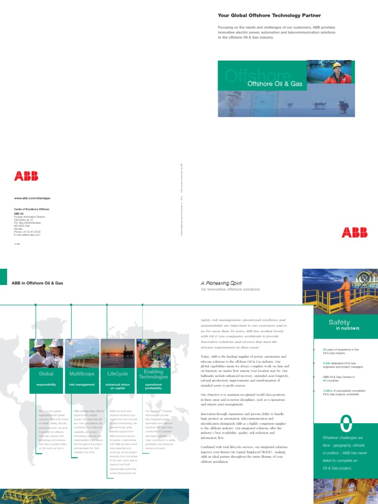 P3 - ABB - Brochure - Offshore | PDF | Subsea (Technology) | Offshore ...