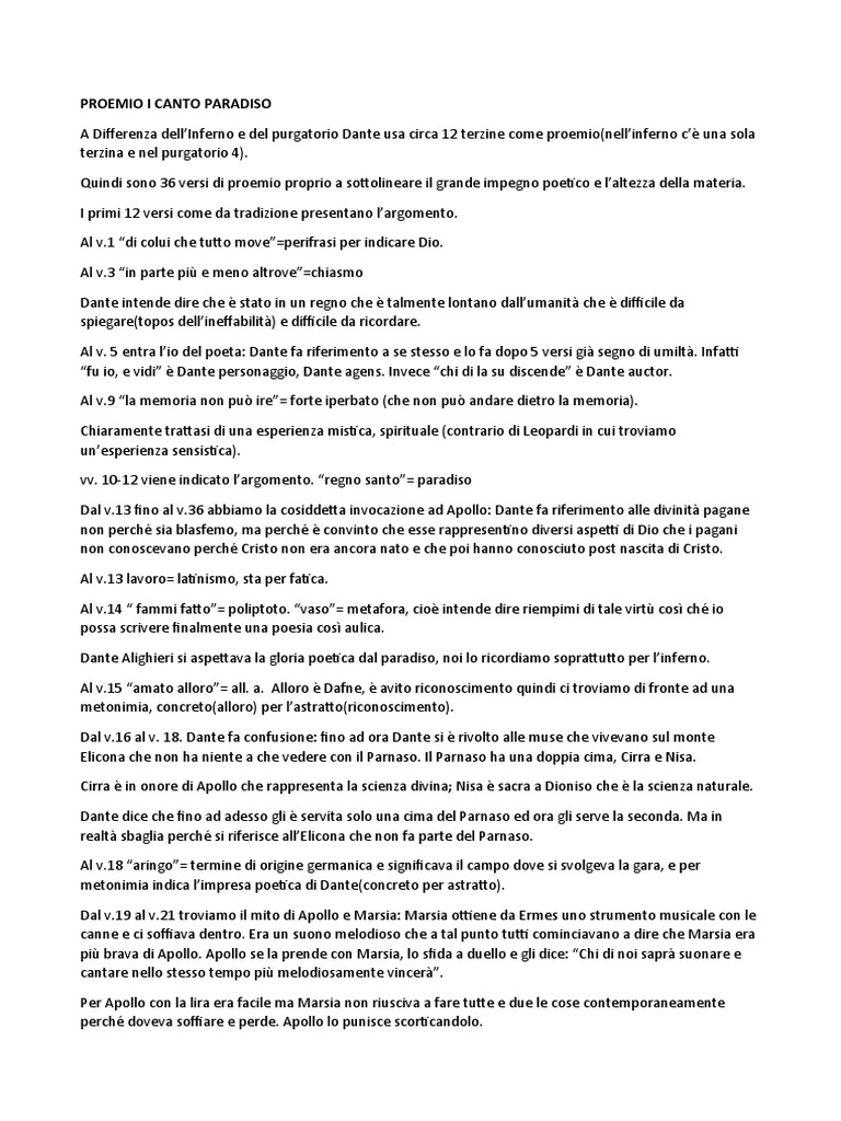 Proemio Paradiso | PDF