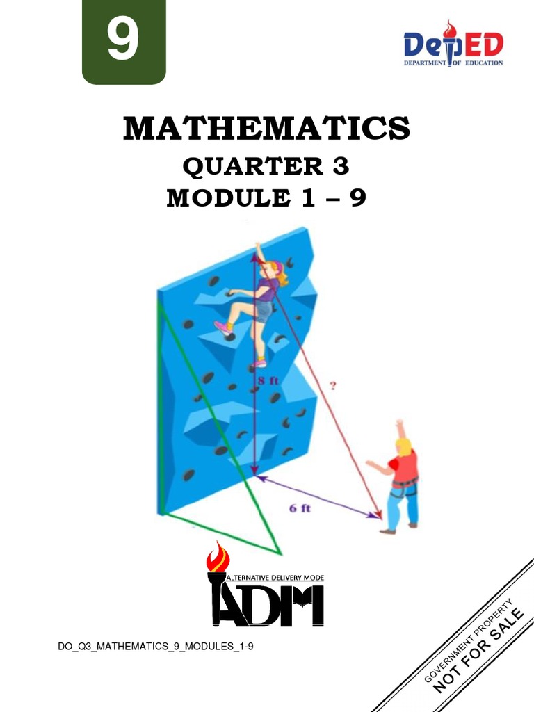 Math9 KS3 G9 ADM Q3 Module 1-9 (Printing) (1) - 1 | Download Free PDF ...