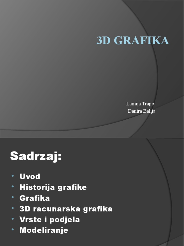 3D Grafika | PDF