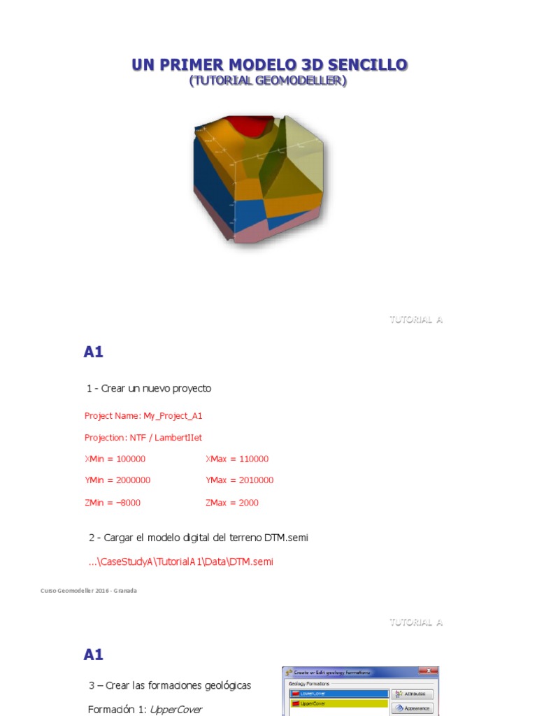 Tutorial Geomodeller 3D Básico | PDF | Ciencias de la Tierra | Geología