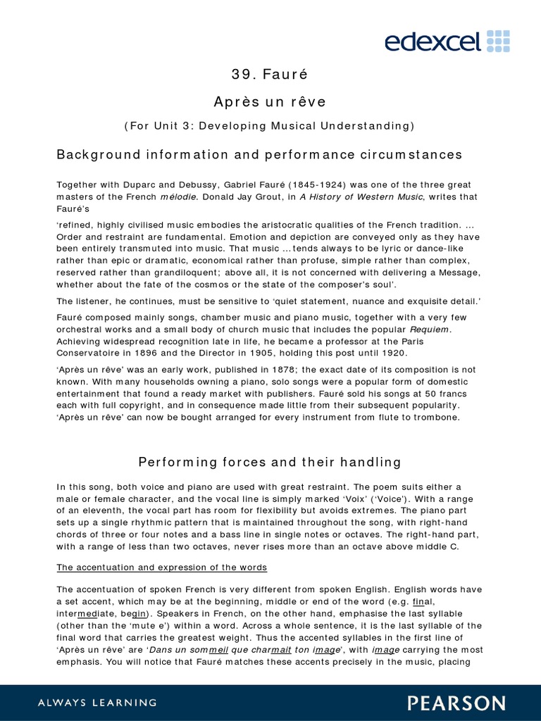 Performance Guide Faure | PDF | Chord (Music) | Harmony