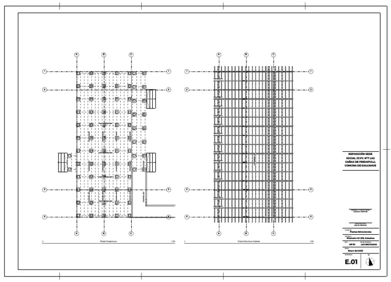 e.01 Plantas Estructurales | PDF