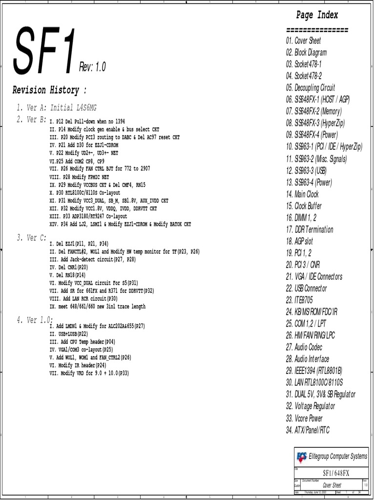 Ecs 648fx Sf1 Rev 1.0 | Download Free PDF | Computer Standards ...