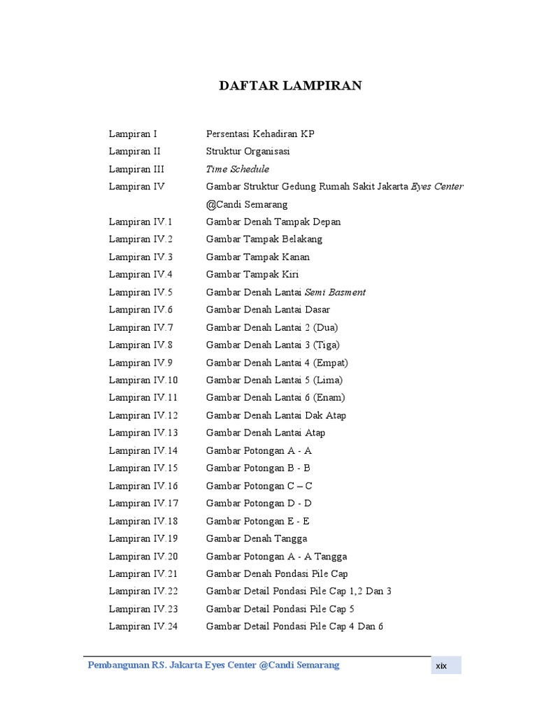 Daftar Lampiran | PDF