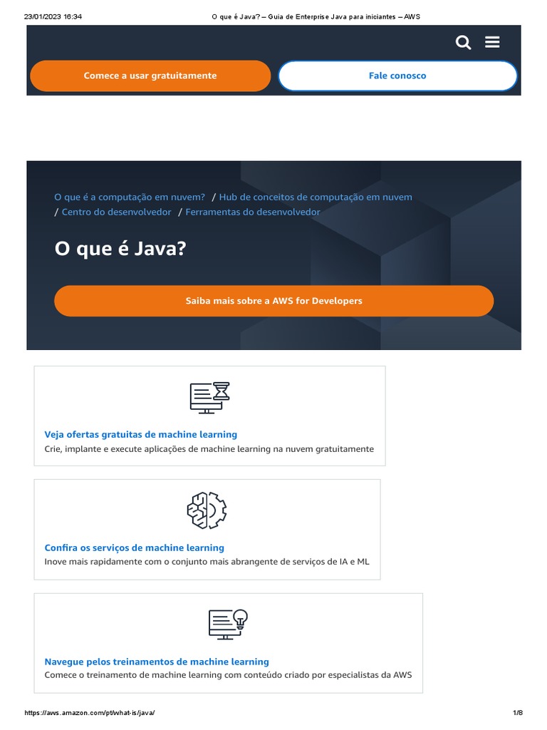 O Que É Java - Guia de Enterprise Java para Iniciantes - AWS | PDF ...