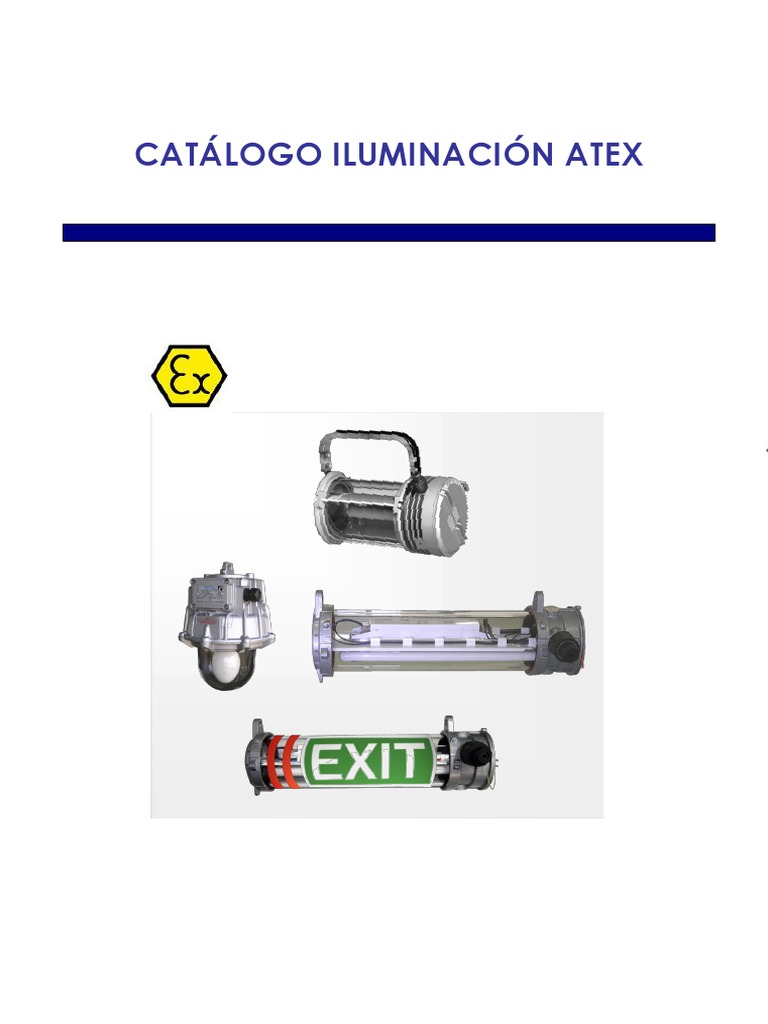 Catalogo Iluminacion Atex | PDF | Diodo emisor de luz | Tornillo