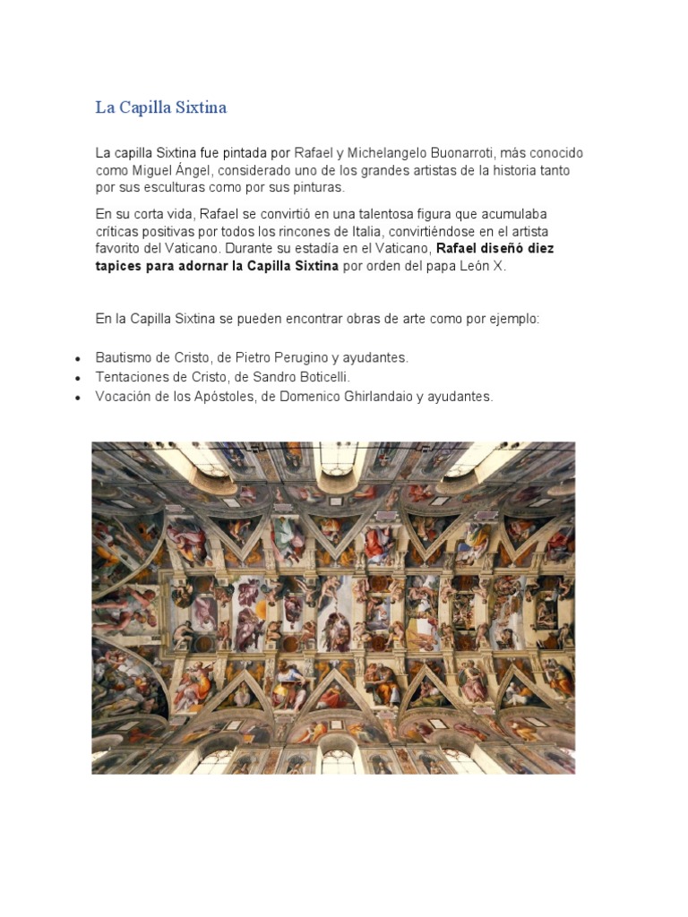 La Capilla Sixtina | PDF