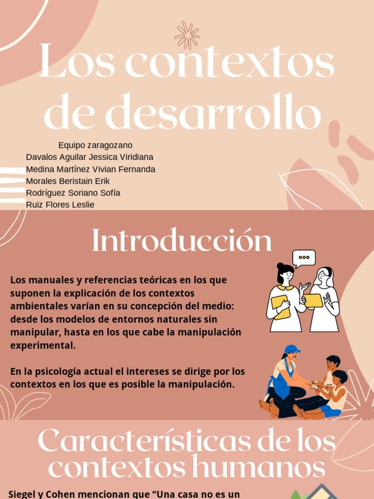 Los Contextos Del Desarrollo | PDF | Sicología | Comportamiento