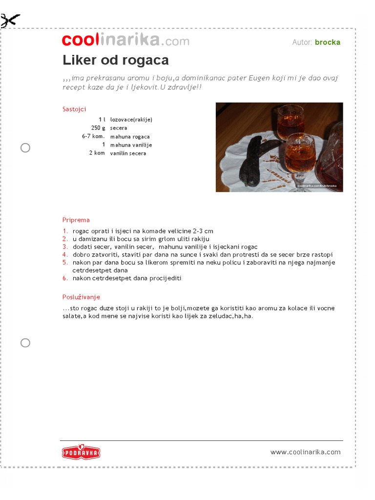 Liker Od Rogaca | PDF