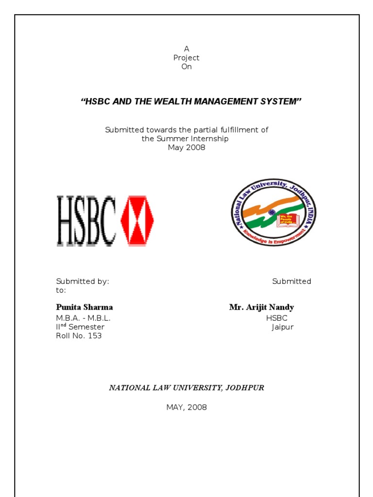 HSBC and The Wealth Management System | PDF | Mutual Funds | Securities ...