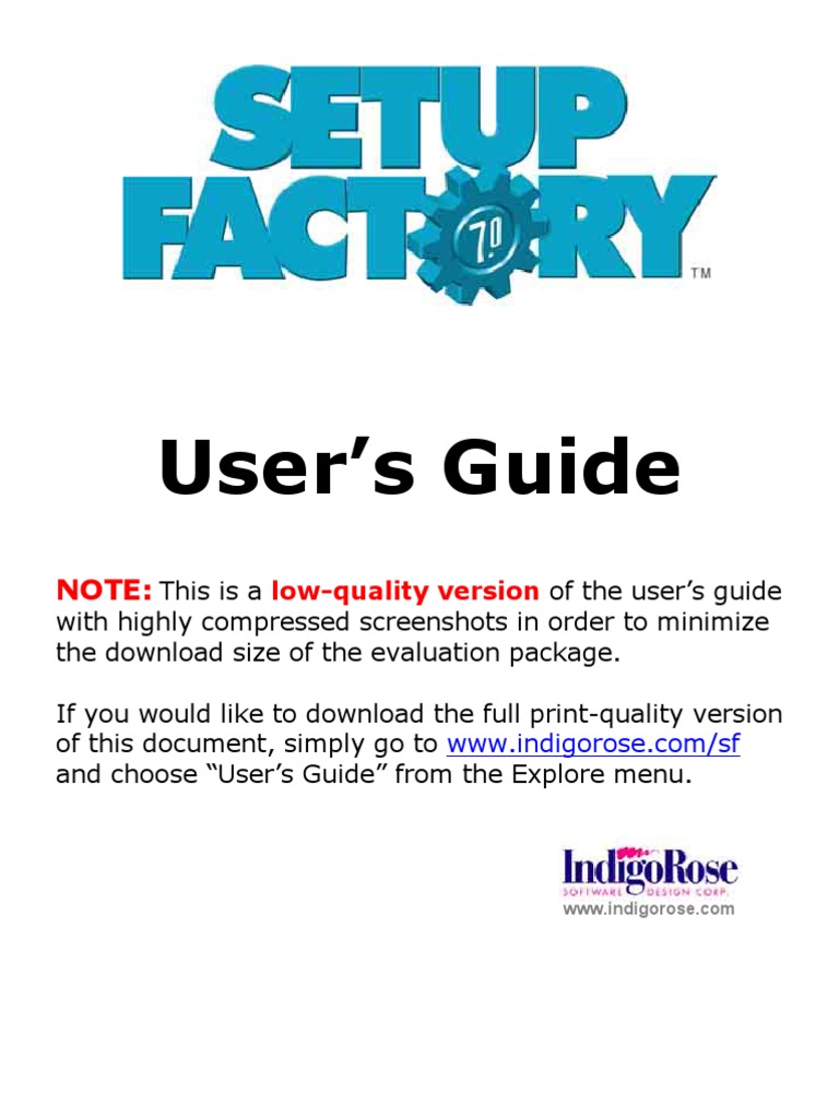 Suf70 Userguide | PDF | Installation (Computer Programs) | Operating System