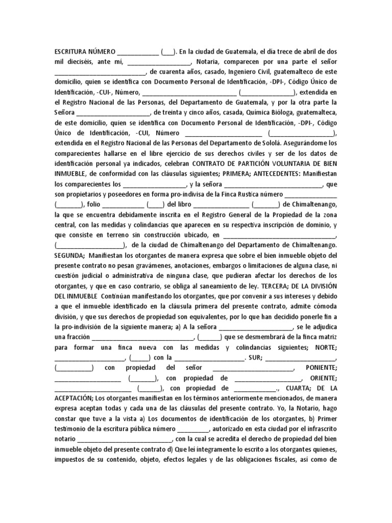 Particion de Bien Inmueble 2 | PDF | Justicia | Crimen y violencia