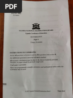 UCE MATHEMATICS - Elements of Construct - 2024 | PDF