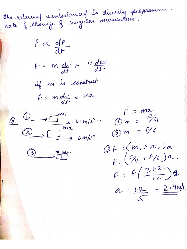 Laws of Motion. | PDF