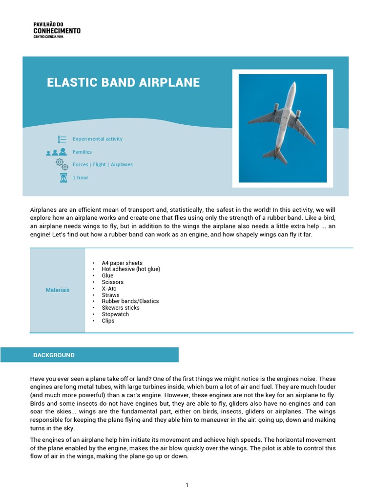 Make an Airplane Fly with Rubber Bands | PDF | Airplane | Aircraft