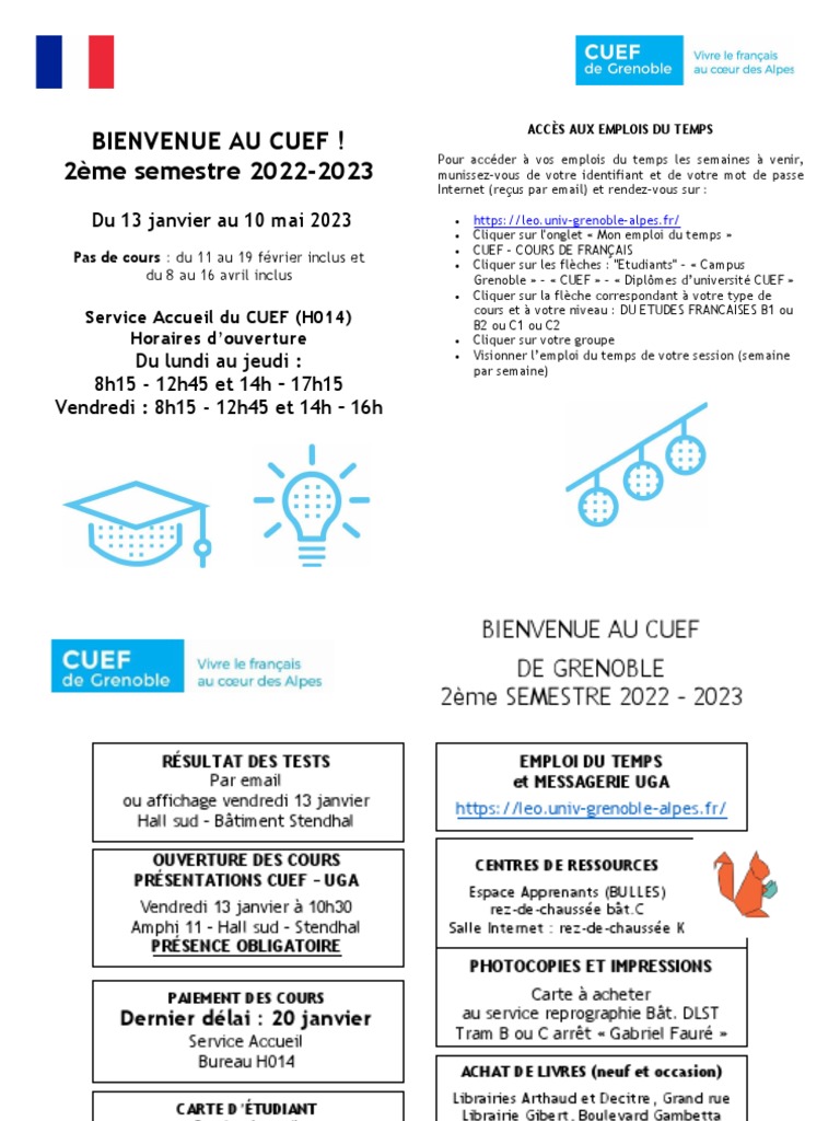 DUEF Doc Rentrée p1-2 | PDF