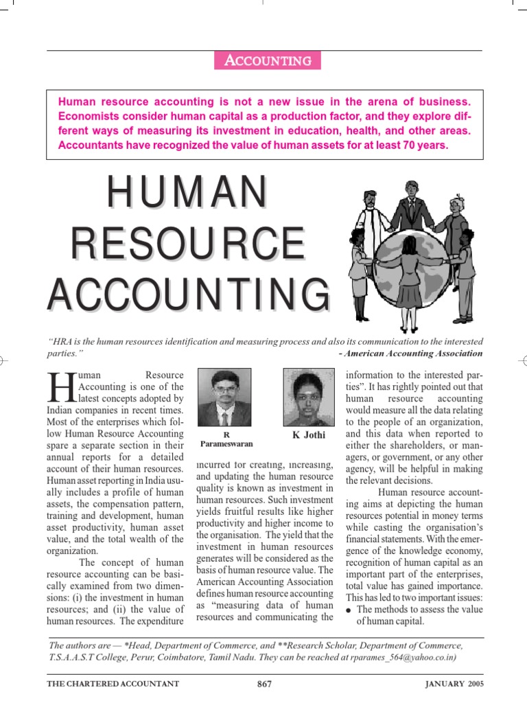 Human Resource Accounting | PDF | Valuation (Finance) | Human Capital