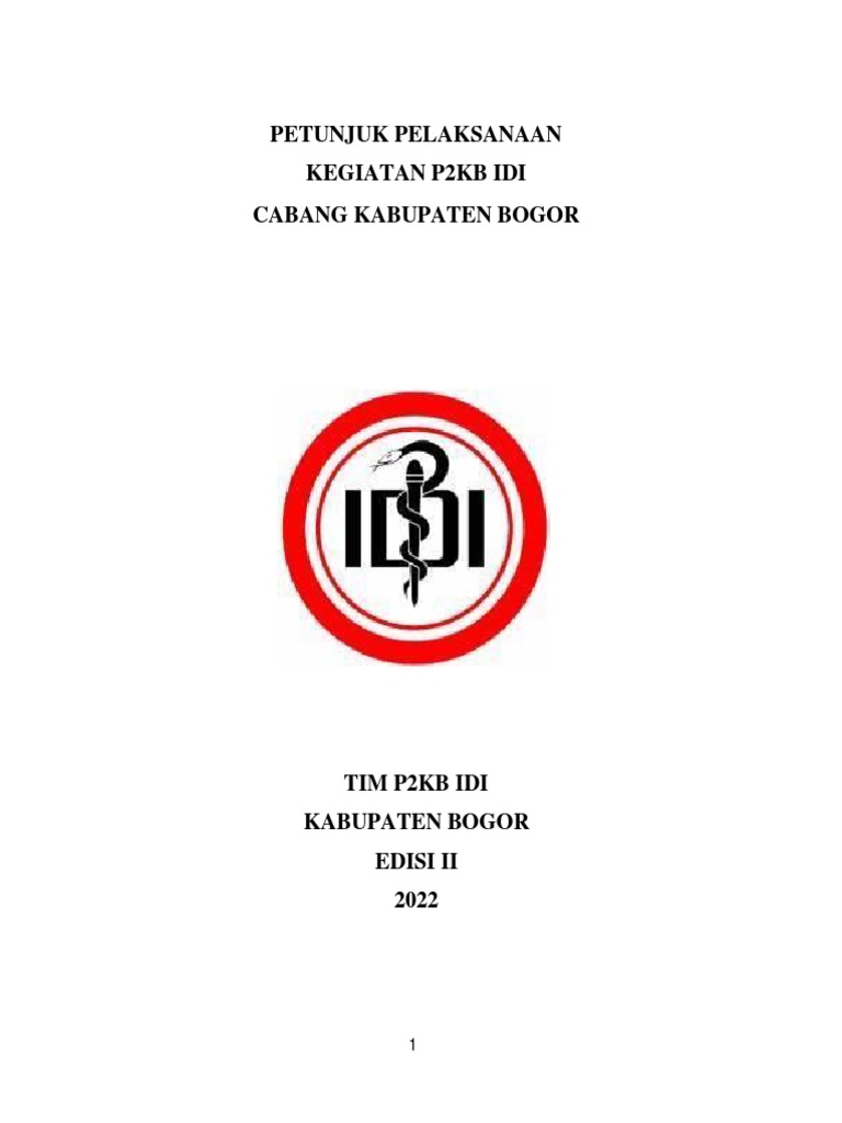 Petunjuk P2KB IDI Bogor 2022 | PDF