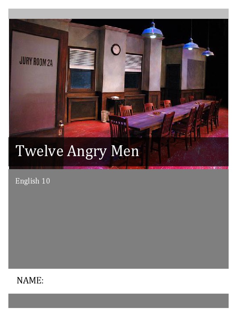 12 Angry Men Packet | PDF | Evidence (Law) | Trials
