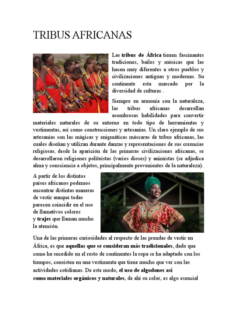 Tribus Africanas 1 | PDF