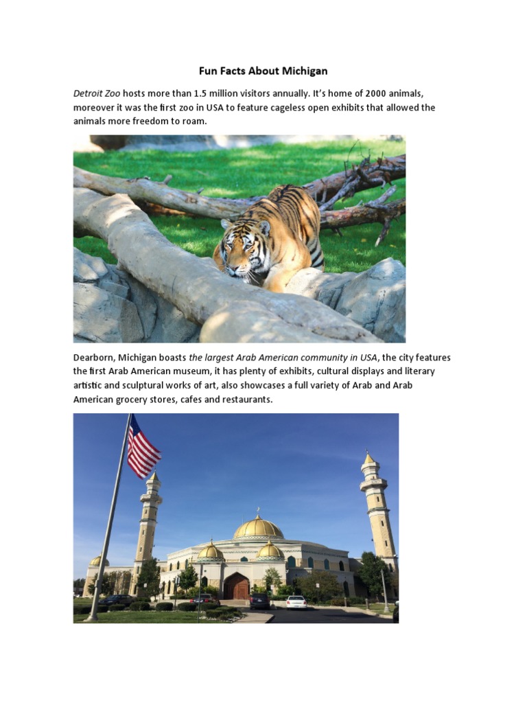 Unique Michigan Facts and Highlights | PDF