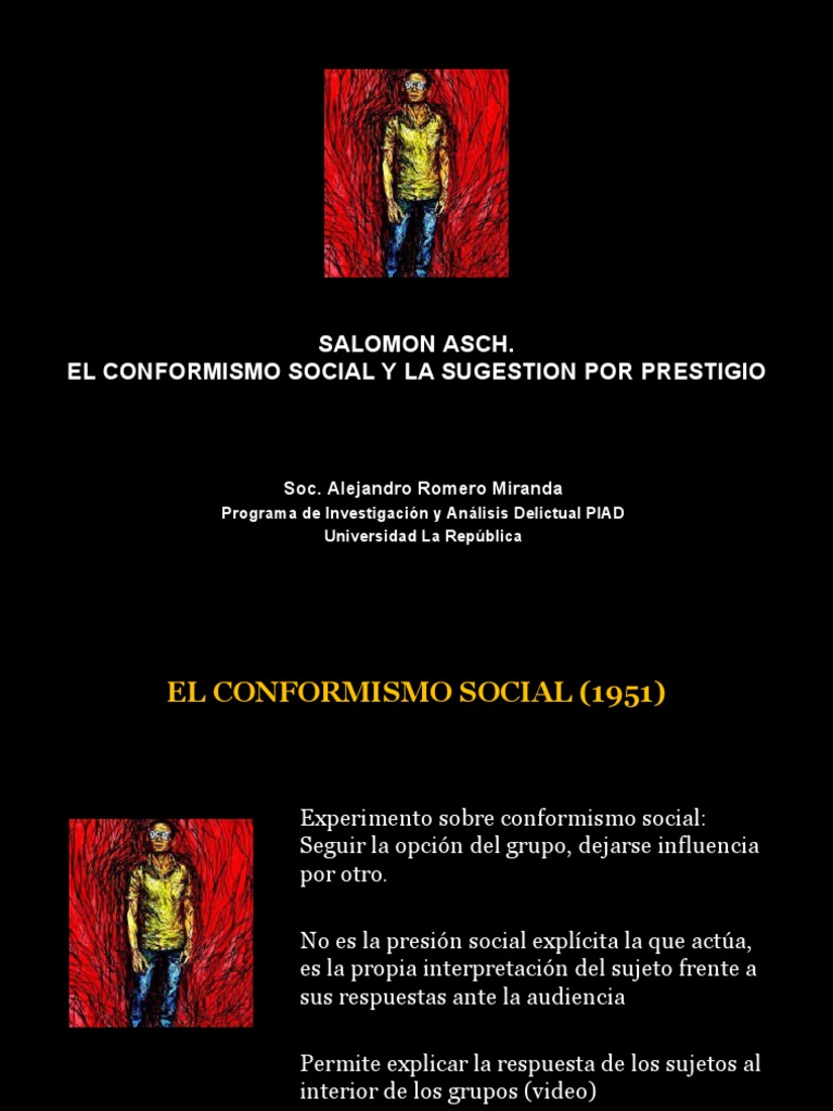 El Conformismo Social y La Sugestión Por Prestigio - Salomon Asch | PDF