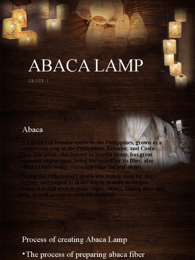 Abaca Lamp Making Guide | PDF