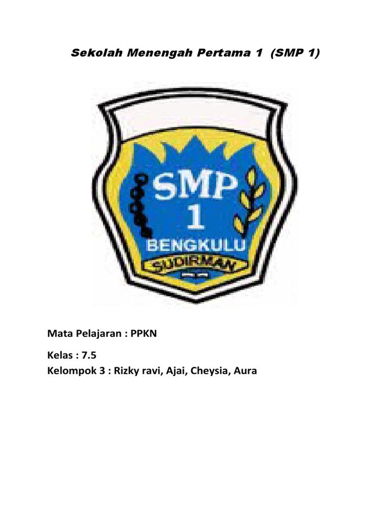 Dokumen KEL PPKN SMP 1 | PDF | Ilmu Sosial