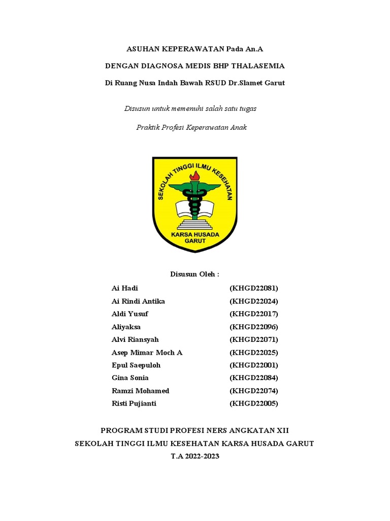 LK Kel 2 Thalasemia | PDF