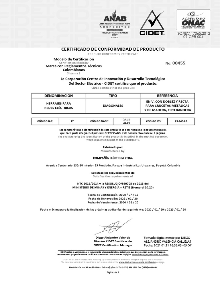 Diagonal en V - Recta | PDF